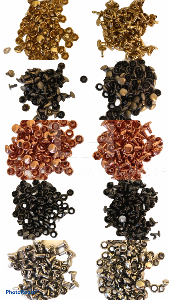 6MM RIVETS IN VARIETY OF COLORS $7.99/BAG OF 200 SETS – Luxe Hardware ...